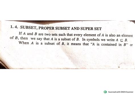 Subset Proper Subset And Super Set B A Economics Studocu