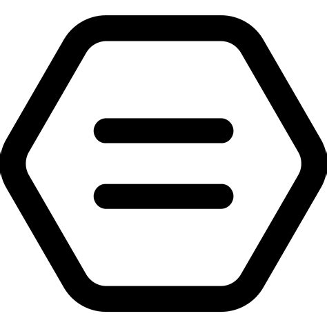 Equal Wide Icon By Friconix Fi Hwluxl Equal Wide Linewidehexagonsignsymbolmath