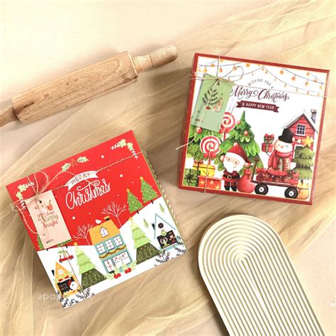Jual Box Dus Kotak Packaging Kue Hampers Natal X X Cm Eco Shopee Indonesia