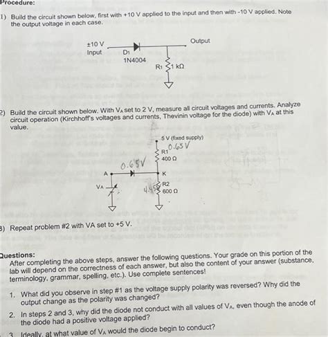 Solved Procedure Build The Circuit Shown Below First Chegg Com