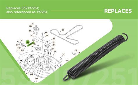 Fsuizn Drive Idler Return Spring Compatible With Husqvarna