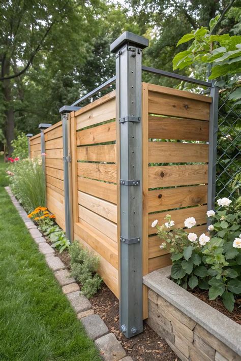 16 Stylish Corner Fence Post Ideas For Your Yard