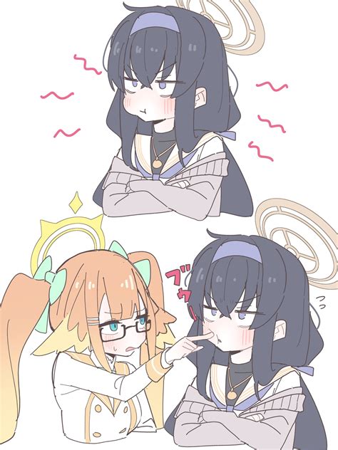 Ui And Shimiko Blue Archive Drawn By Koyansuee Danbooru