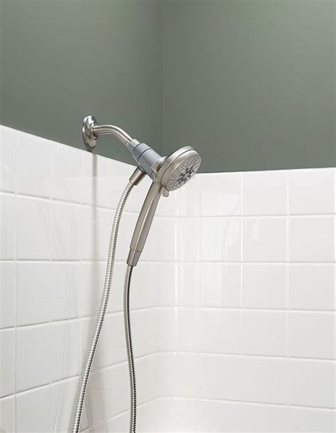 Moen Engage Hand Shower And Showerhead Combo Kit With Magnetix Nickel Sandyhr