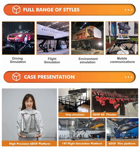 6 Dof Motion Platform Load 500kg Professional Manufacturer High Speed High Electric Drive System