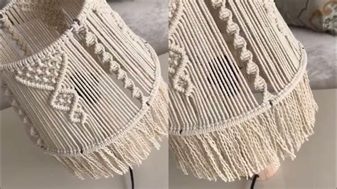 Makrome Abajur Macrame Lampshade Diy Kendin Yap In 2024 Macrame