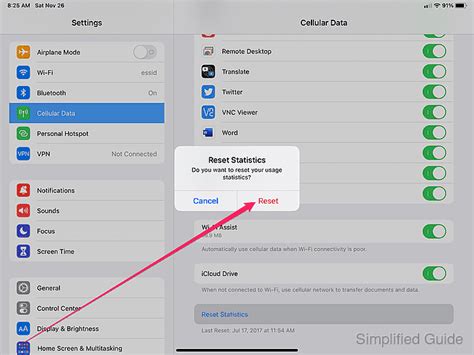 How To Reset Mobile Data Usage On Iphone And Ipad