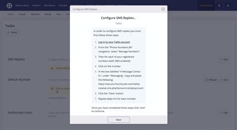 Integrating With Twilio SMS ChurchSuite Support Articles