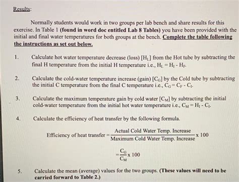 Solved Table 1 Comparison Of Concurrent And Countercurrent