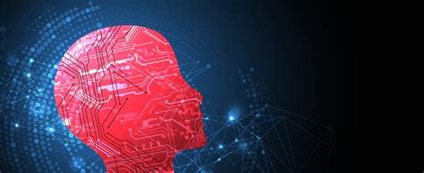 Abstract Collaboration Of Humans And Artificial Vector Image