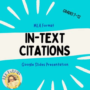 Citing Sources Google Slides Presentation W Practice Included By ELA Extras