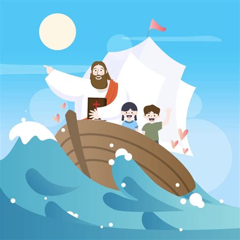 예수님 항해 일러스트 Ai 다운로드 Download Jesus Voyage 어반브러시