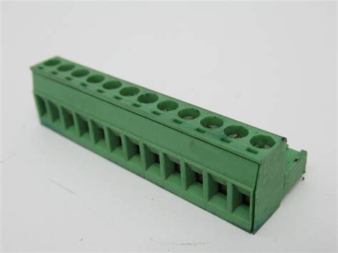 Phoenix Contact Mstb2 5 12 St Terminal Block Green 12 Pos 250v 2 5mm 10a Used Industrial