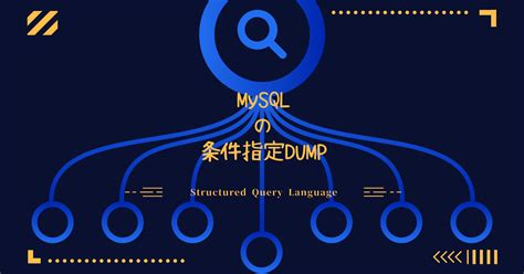 MySQLの条件指定dump Tech Ecology 六菱忍軍