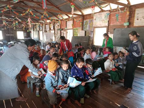 မိုင်းခုတ်မြို့၊ အခြေခံပညာမူလတန်းကျောင်း ဝမ်ကတ် ၌ ၇၇ နှစ်မြောက် ပြည်ထောင်စုနေ့အထိမ်းအမှတ် နယ