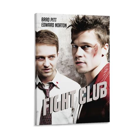 Fight Club Brad Pitt14classic Movie Poster Canvas Art Poster And Wall