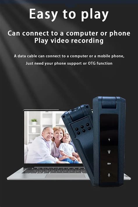 PUSOKEI Kamera Pen Meeting Notes Back Clip Anti Shake Camera P PK Black