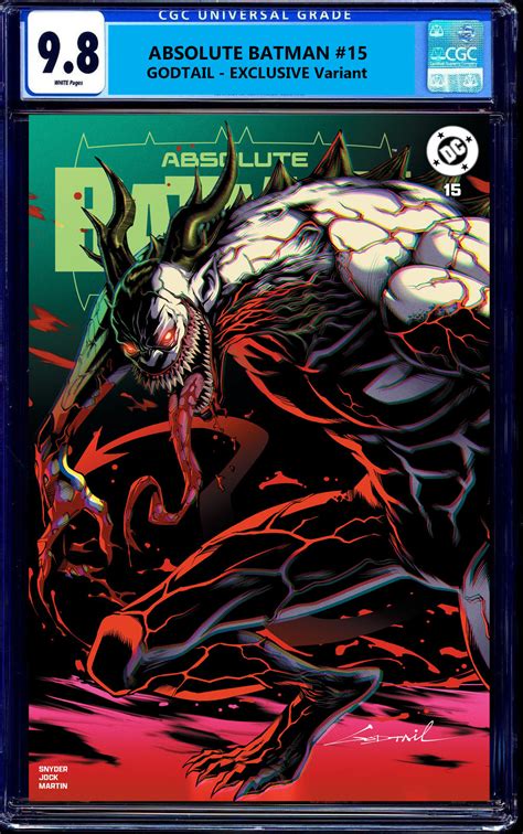 Absolute Batman 15 Cgc 98 Godtail Excl First Joker Variant Harley Qu