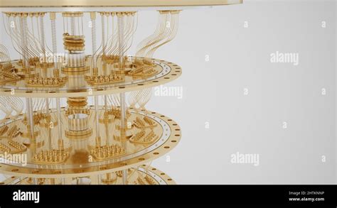 Quantum Computer White Background Stock Photo Alamy