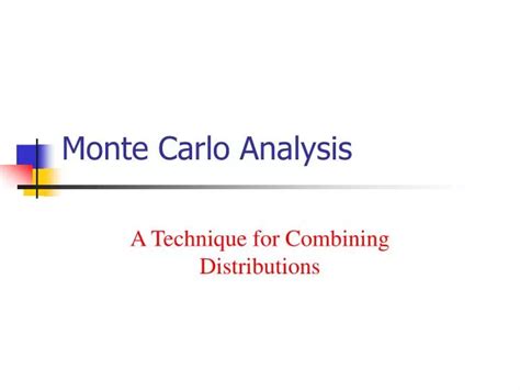 PPT Monte Carlo Analysis For Policy Making Managing Uncertainty In Financial Modeling