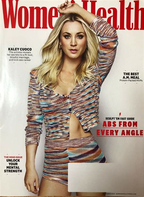 Year 2018 Womens Health Magazine Kaley Cuoco Etsy