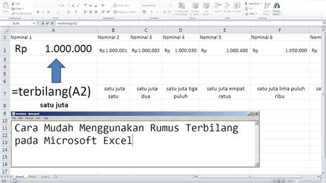 Cara Menggunakan Rumus Terbilang Pada Excel Riset