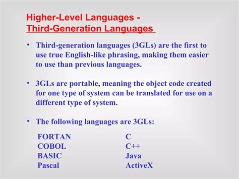 Generation Of Computer Languages Ppt
