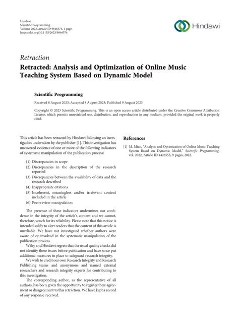 Pdf Retracted Analysis And Optimization Of Online Music Teaching