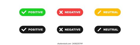 Positive Negative Neutral Icons