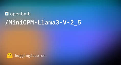 Openbmbminicpm Llama3 V 25 · Hugging Face