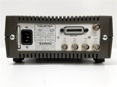 Wavetek 75 Arbitary Waveform Generator Signal Generators Bmi Surplus