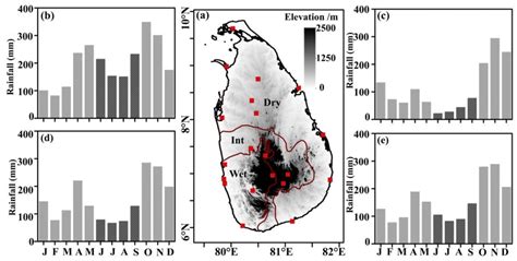 A The Spatial Distribution Of Meteorological Stations Red Squares Download Scientific