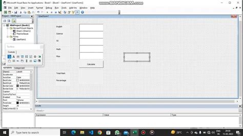 Mark Calculator Using Visual Basic Application Vba Youtube