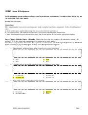 SCH4C Lesson 16 Assignment Docx Docx SCH4C Lesson 16 Assignment In This Assignment You Are