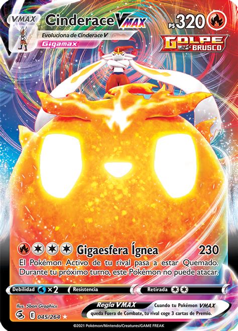 Cinderace Vmax Golpe Fusión Fst 45 Limitless