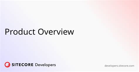 Sitecore Install Framework Product Overview Sitecore Developer Portal