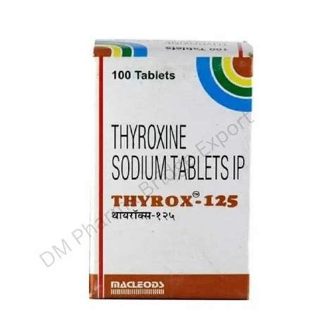 Thyrox 125 Thyroxine Sodium Tablets 125 Mcg At ₹ 250bottle Thyronorm
