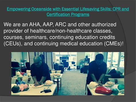 Ppt Empowering Oceanside With Essential Lifesaving Skills Cpr And