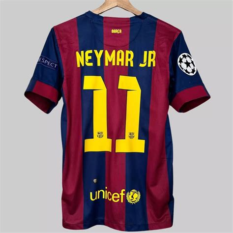 Neymar Jr 11 Fc Barcelona 2014 15 Home Retro Jersey Scarlet Ogasports