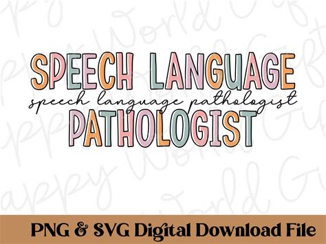 Speech Language Pathologist Svg Slp Svg Speech Pathologist Svg