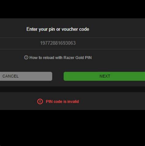 Razer Gold Invalid Pin Code Razer Insider