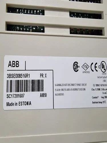 Ai810 Analog Input 8 Ch Abb Ai 810 At ₹ 50280piece In Kota Id 25560262712