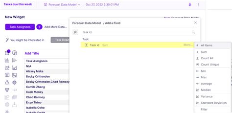 Overview Tasks By Assignee With Deadline This Week Forecast