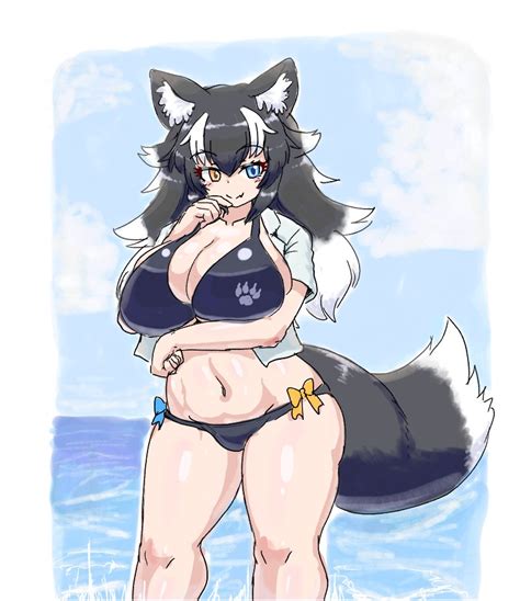 Grey Wolf Kemono Friends Drawn By Mo23 Danbooru