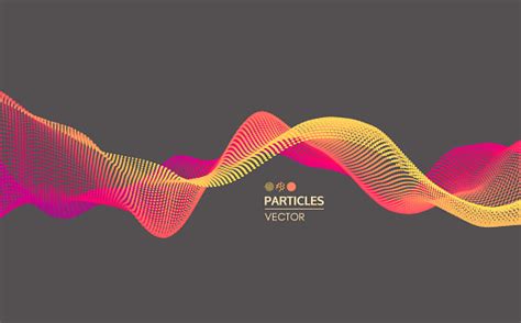 웨이브 배경입니다 추상적인 벡터 일러스트입니다 3d 기술 스타일입니다 도트 그림입니다 입자를 가진 네트워크 디자인입니다 파도에 대한 스톡 벡터 아트 및 기타 이미지 Istock