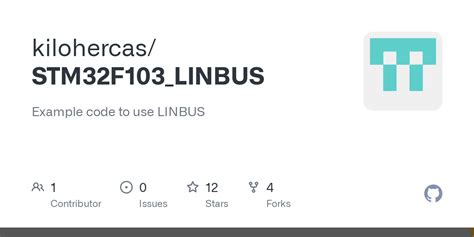 Github Kilohercasstm32f103linbus Example Code To Use Linbus