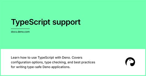 Typescript Support Deno 中文文档