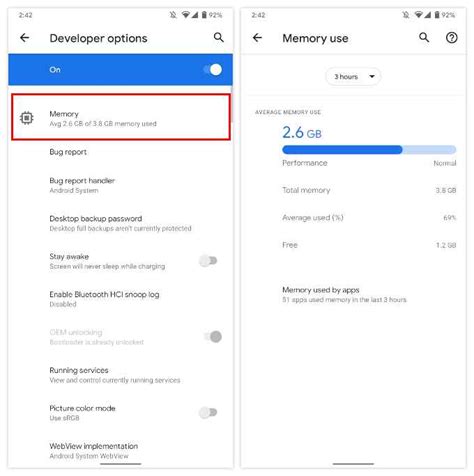 How To See Current And Total Android Ram Usage Mashtips