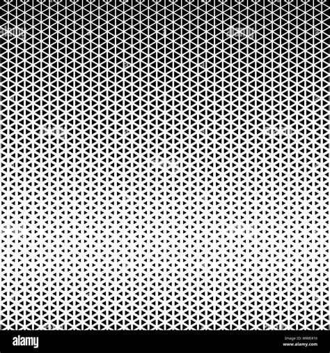 Abstract Geometric Black And White Graphic Design Print Halftone Triangle Pattern Stock Vector