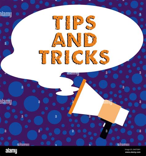 Hand Writing Sign Tips And Tricks Business Showcase Helpful Advices That Makes Certain Action